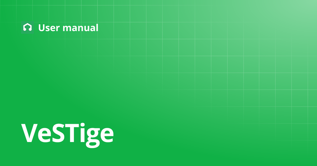 VeSTige | User manual